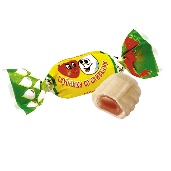 Strawberry caramel candy with creamy, RotFront, 1 lb/454 g – Buy Online ...