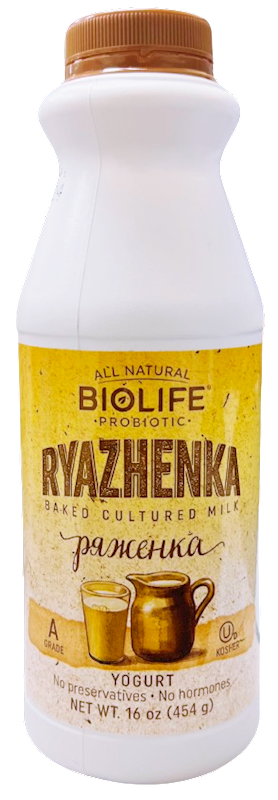 Ryazhenka, Biolife, 454 ml – Buy Online at GastronomUSA