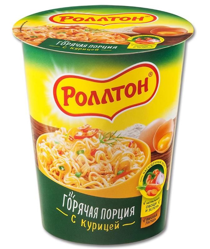Noodles with chicken, Rollton, 70 g – Buy Online at GastronomUSA