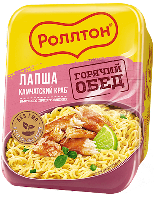 Instant noodles with Kamchatka crab flavor, Rollton, 90 g – Buy Online ...