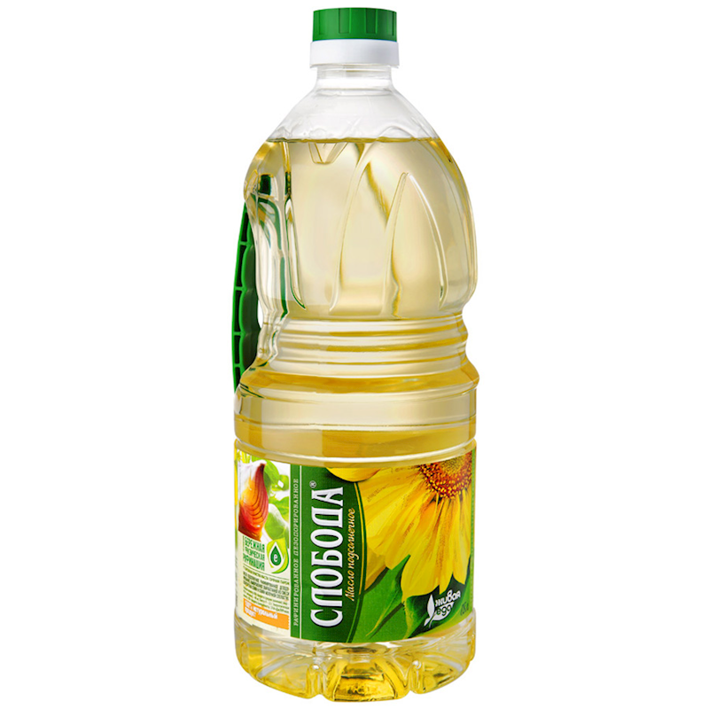 Sunflower oil refined, Sloboda, 1.8 l – Buy Online at GastronomUSA