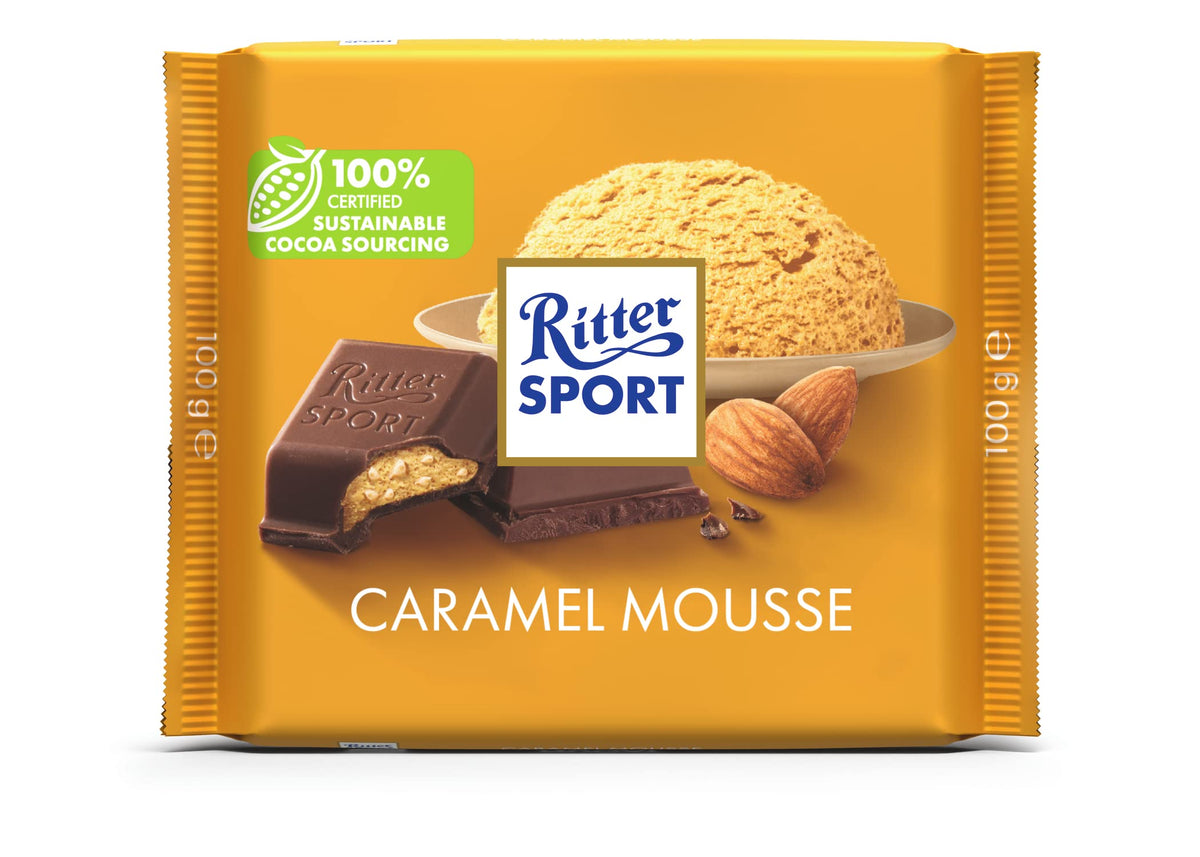 Ritter Sport chocolate bar with caramel and almond mousse, 100 g – Buy ...