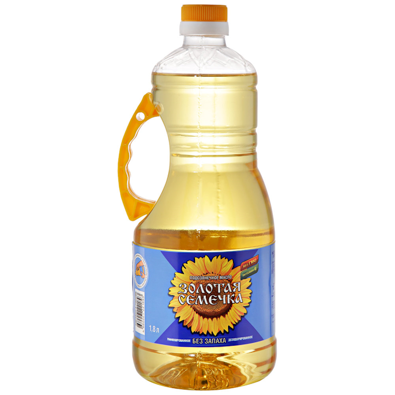 Sunflower oil refined, Zolotaya semechka, 1.8 l – Buy Online at ...