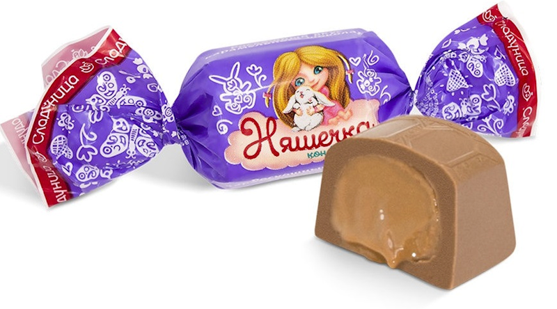 Nyashechka chocolate candy with salted caramel, Sladunitsa, 1lb/454g ...