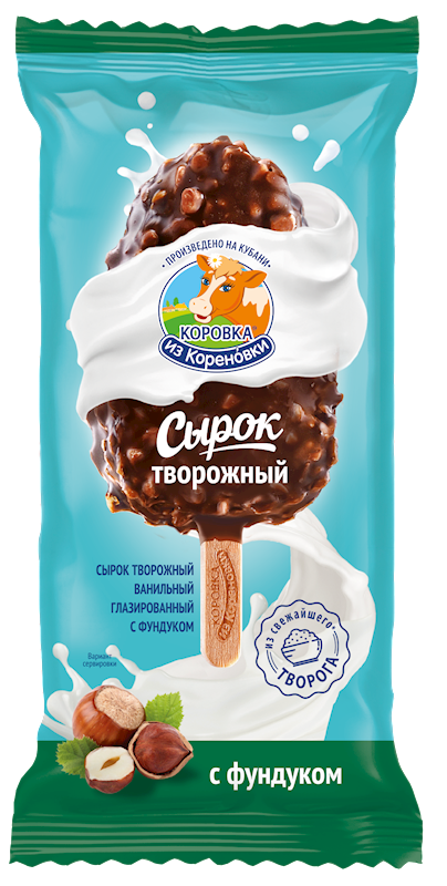 Cheese Bar (Syrok) with Hazelnut in Milk Chocolate Glaze, Korovka iz ...