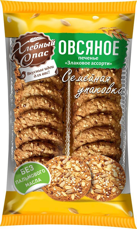 Oatmeal cookies with grains, Khlebniy spas, 500 g – Buy Online at ...