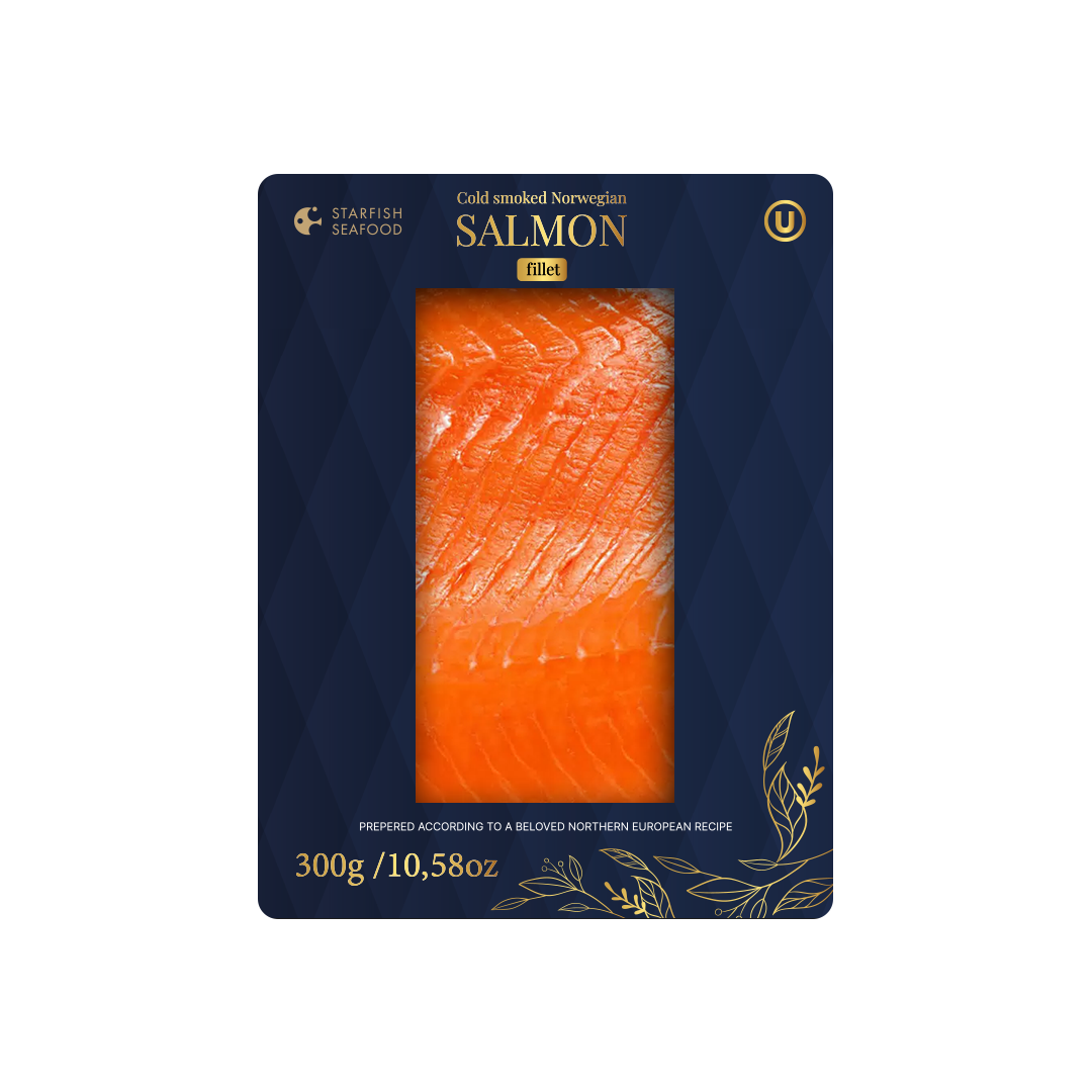 Cold smoked Norwegian salmon fillet, Starfish, 300 g – Buy Online at ...