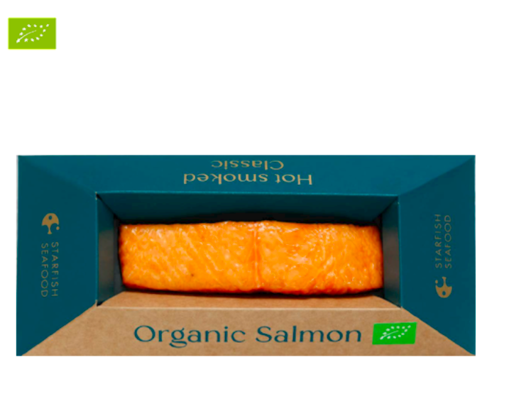 Organic hot smoked salmon fillet, Starfish, 100 g – Buy Online at ...
