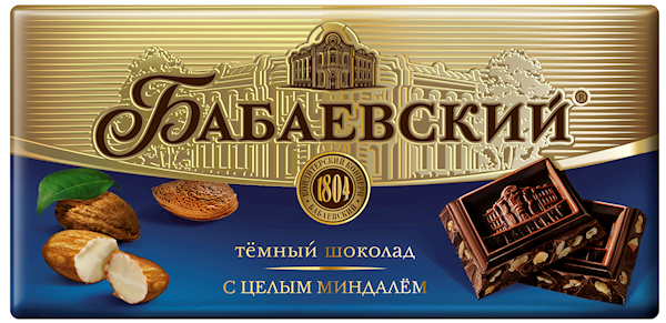 Babaevsky dark chocolate with almond, Babaevsky, 90 g – Buy Online at ...