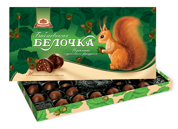 Belochka chocolate candy box with nuts, Babaevsky, 340 g – Buy Online ...