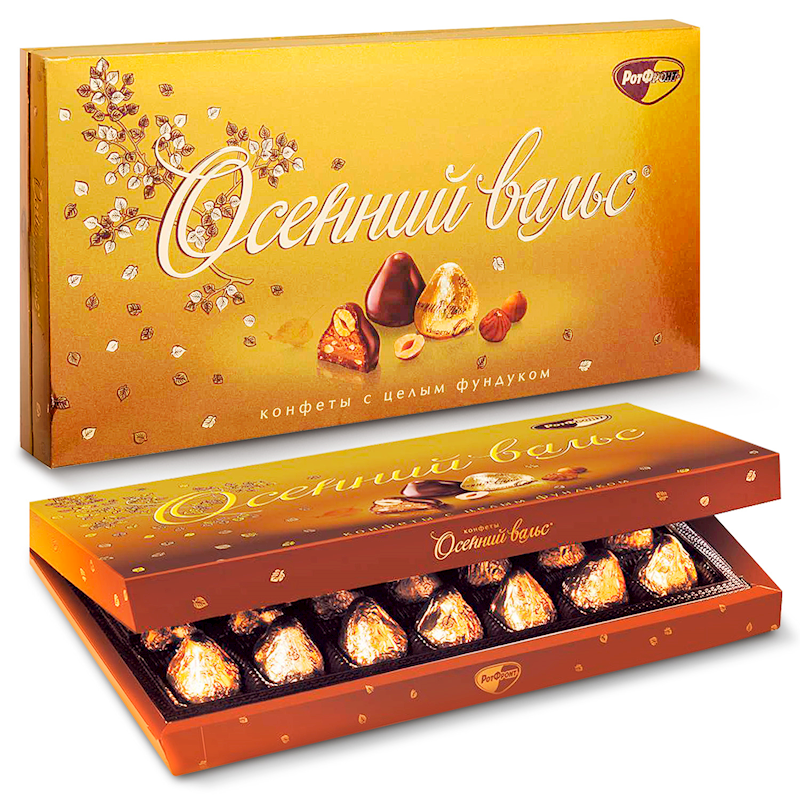Autumn waltz chocolate candy box with nuts, RotFront, 320 g – Buy ...