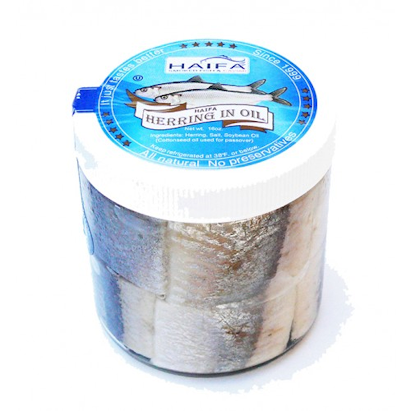 Herring in oil, Haifa, 454 g – Buy Online at GastronomUSA