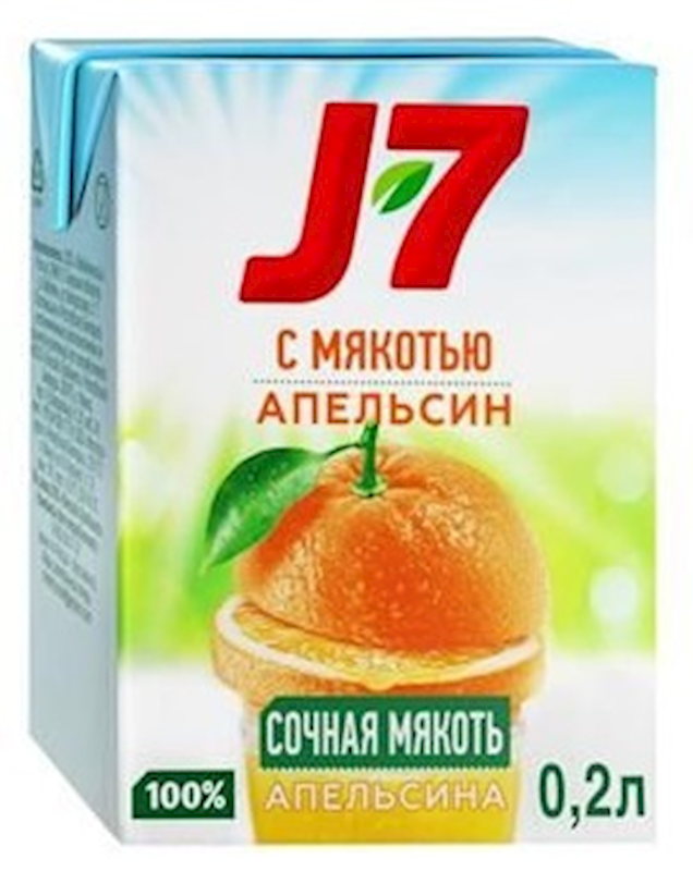 Orange juice, J7, 0,2 l – Buy Online at GastronomUSA