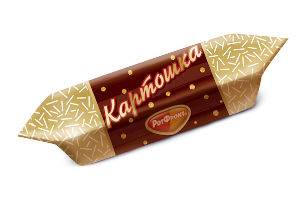 Kartoshka chocolate candy with crunchy cookies, Rot Front, 1lb/454g ...