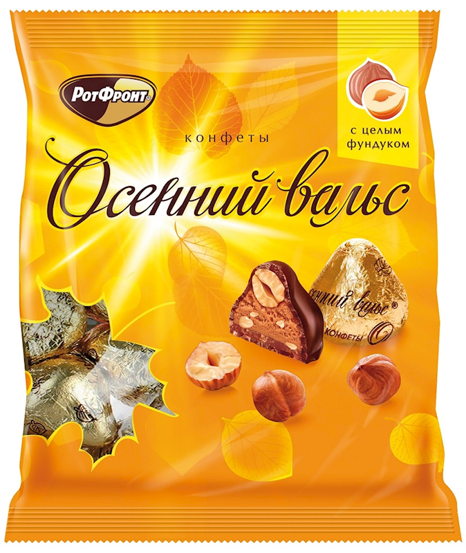 Autumn waltz chocolate candy with nuts, RotFront, 250 g – Buy Online at ...