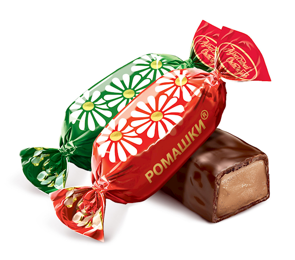 Romashki chocolate candy, Krasnyi Oktyabr, 1lb/454g – Buy Online at ...